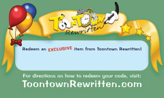Code cards - Toontown Rewritten Wiki